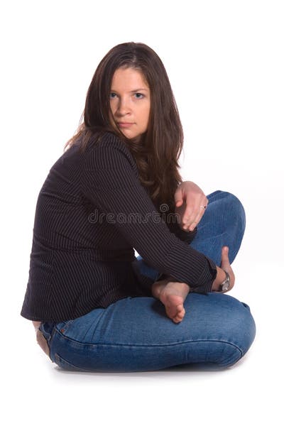 Attractive woman stock image. Image of sitting, female - 3601141