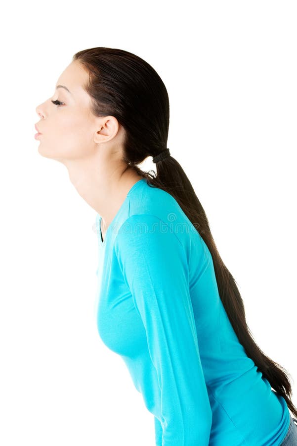 Attractive Woman Side View. Stock Photo - Image of model, head: 35045094