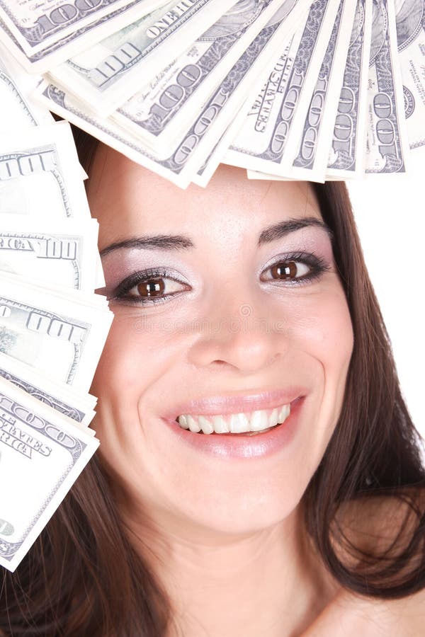 Attractive Woman Takes Lot Of 100 Dollar Bills Stock Image - Image of ... Attractive Woman Takes Lot Of 100 Dollar Bills Stock Image - Image of ...