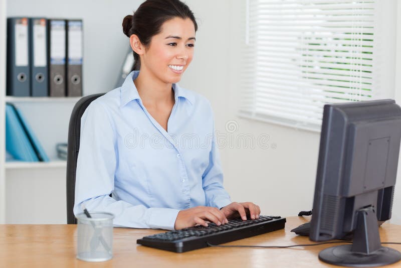 Computer Lab stock image. Image of lifestyle, beautiful - 40585483