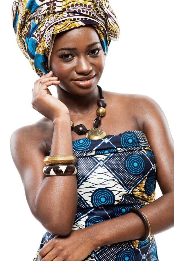 Attractive Young African Fashion Model. Stock Image - Image of glamour ...