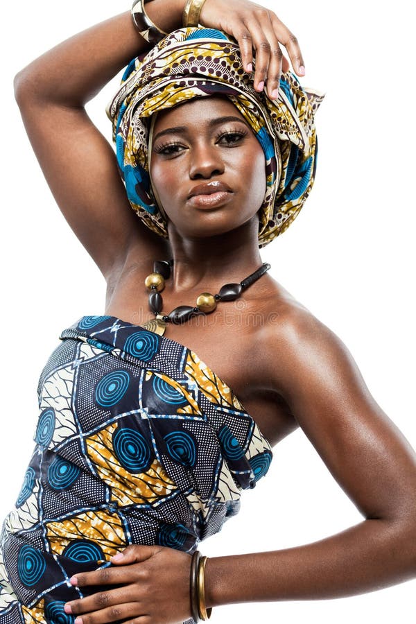 Attractive Young African Fashion Model. Stock Image - Image of body ...