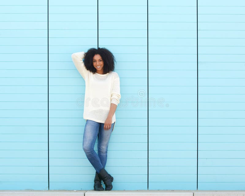 Attractive Young Black Woman Smiling Outdoors Stock Image - Image of ... Attractive Young Black Woman Smiling Outdoors Stock Image - Image of ...