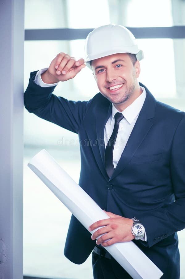 Attractive Young Engineer is Working on New Stock Image - Image of ...