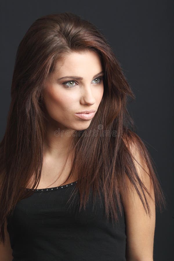 Attractive Young Fashion Model Stock Photo - Image of girl, long: 10540892