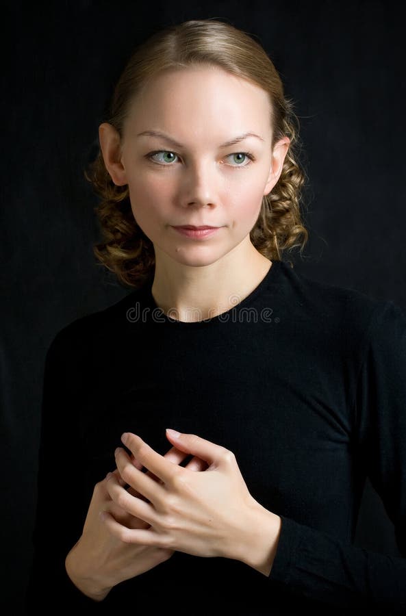 Attractive Young Fashion Model Stock Image - Image of lady, female ...