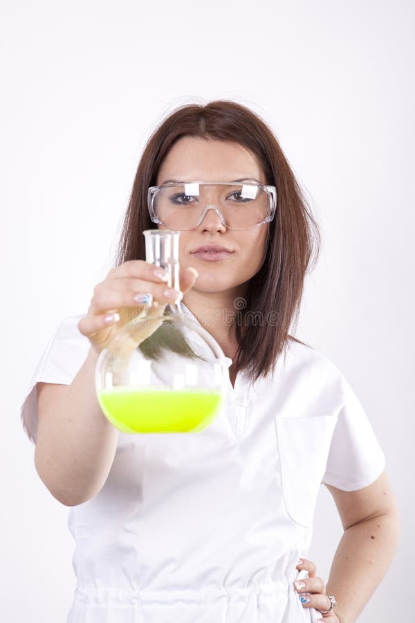 Attractive Young Laboratory Technician Stock Photo - Image of medicine ...
