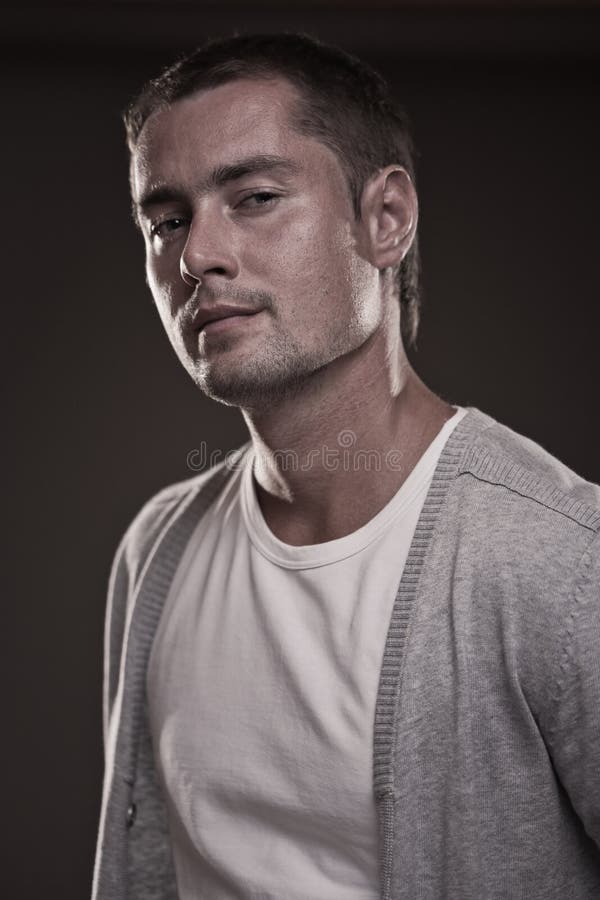 Attractive young man stock image. Image of young, adult - 21853597