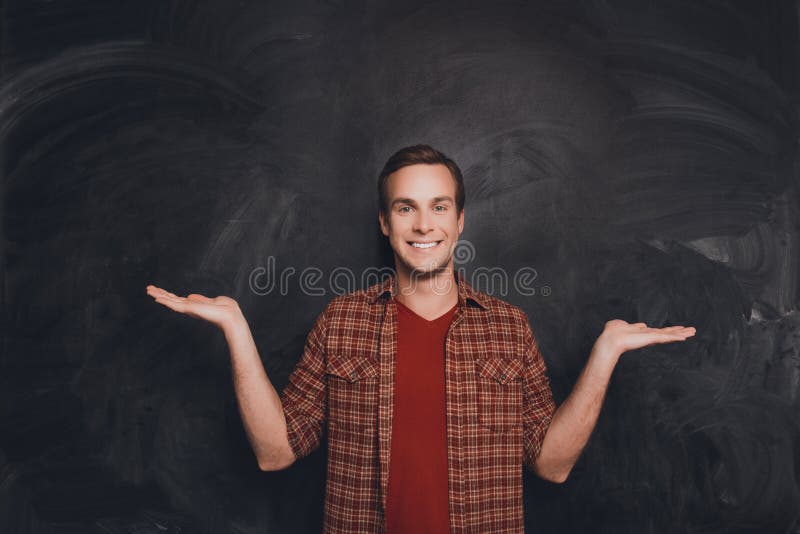 Attractive Young Man Choosing between Two Options Stock Image - Image ... Attractive Young Man Choosing between Two Options Stock Image - Image ...