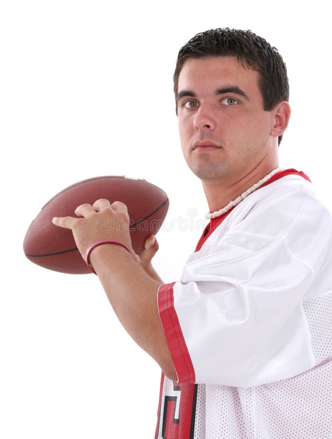Attractive Young Man in Football Jersey with Stock Image - Image of ...