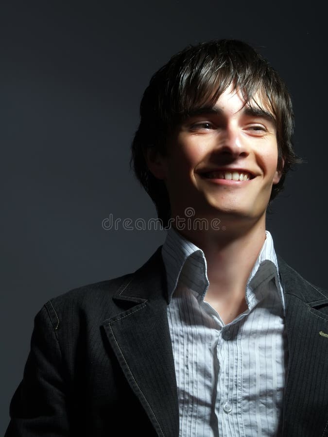 Attractive Young Man S Charm Stock Photo - Image of charismatic, adult ...