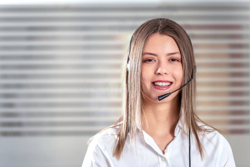 Attractive Young People Working in a Call Center Stock Image - Image of ...
