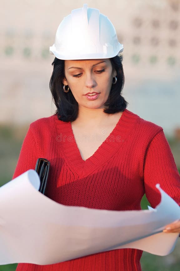 Attractive Young Person Engineer Stock Image - Image of happy ...