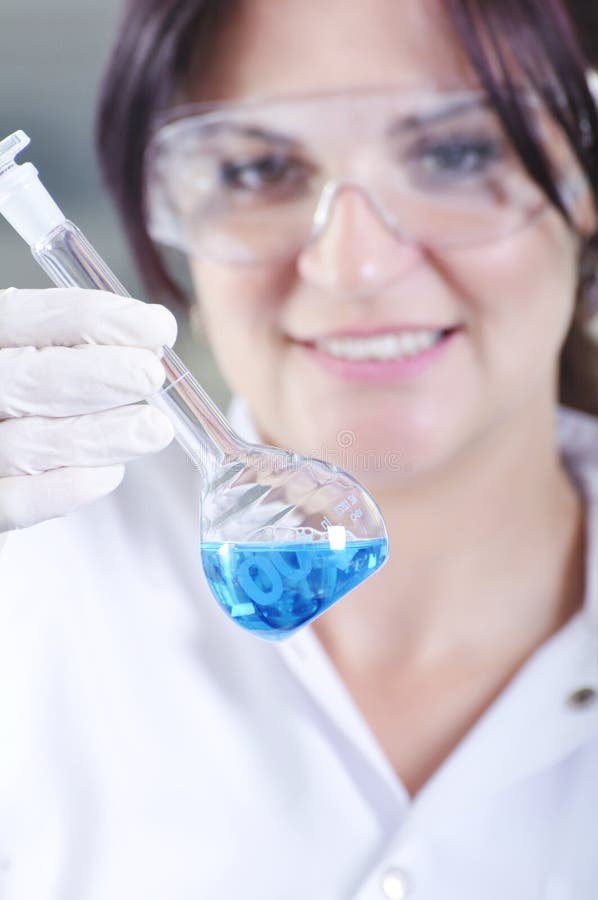 Attractive Young PhD Student Scientist in Laboratory Stock Photo ...