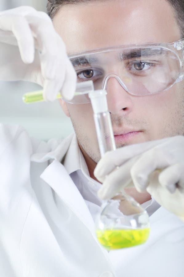 Attractive Young PhD Student Scientist in Laboratory Stock Photo ...