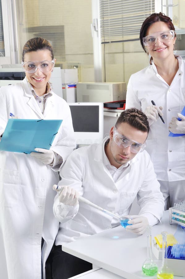 Attractive Young PhD Students Scientists in the Laboratory Stock Photo ...