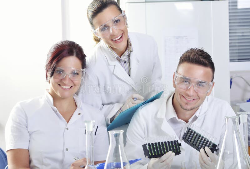 Attractive Young PhD Student Scientist in Laboratory Stock Image ...