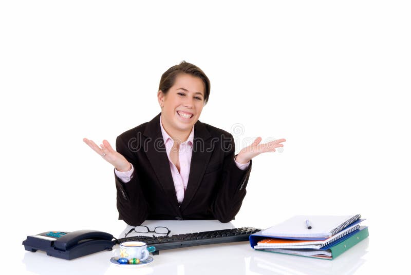 Attractive young secretary stock photo. Image of friendly - 5581178