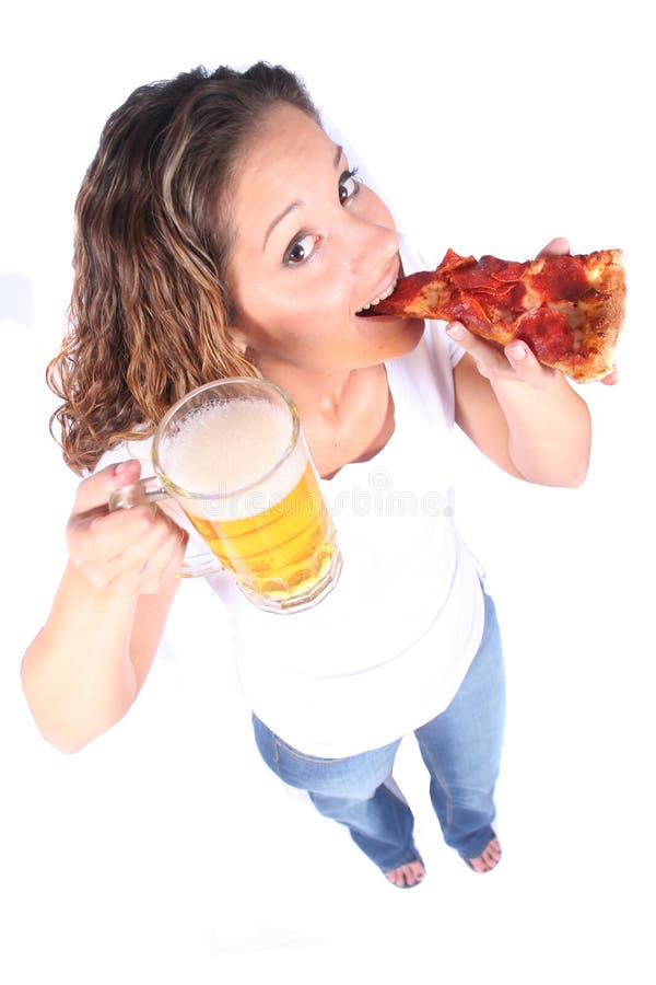 Attractive Young Woman with Food and Drink Stock Photo - Image of food ... Attractive Young Woman with Food and Drink Stock Photo - Image of food ...