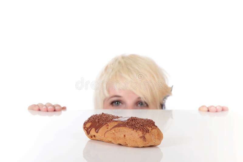 Attractive Young Woman Tempted Stock Photo - Image of shot, looking ...