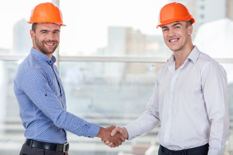 Attractive Young Workers is Congratulating Each Stock Photo - Image of ...