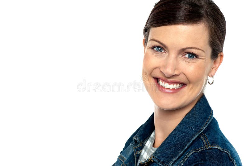 Attractively Charming Woman with a Bright Smile Stock Photo - Image of ...