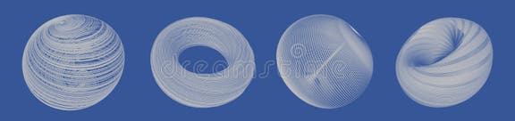 Attractor Aizawa Mathematical Model Set Stock Illustration ...