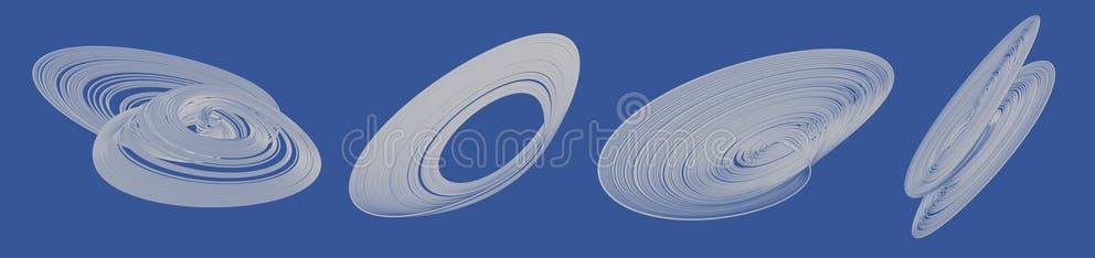 Attractor Arneodo Mathematical Model Set Stock Illustration ...