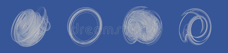 Attractor Hadley Mathematical Model Set Stock Illustration ...