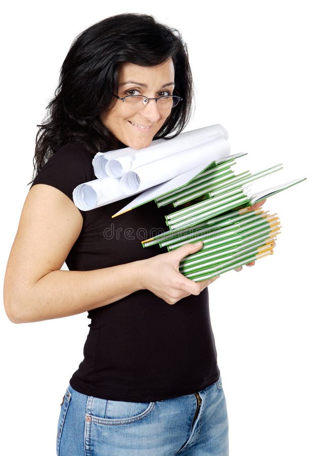 Attraktive Studentin stockbild. Bild von vollkommen, person - 1847821