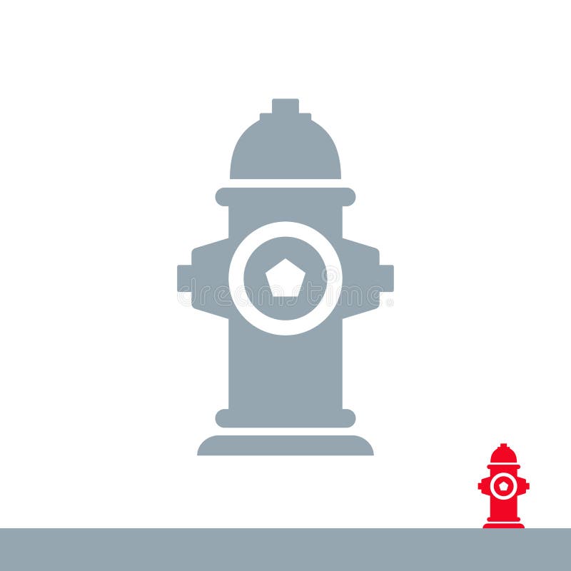 Icon Street Ground Fire Hydrant. Device for Extinguishing Fire. Stock ...