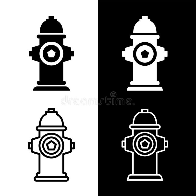 Icon Street Ground Fire Hydrant. Device for Extinguishing Fire. Stock ...