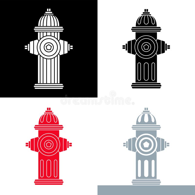 Icon Street Ground Fire Hydrant. Device for Extinguishing Fire. Stock ...