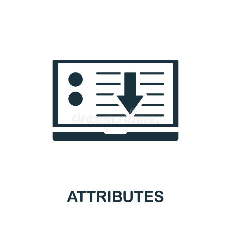 Attributes Icon Vector. Trendy Flat Attributes Icon from Technology ...