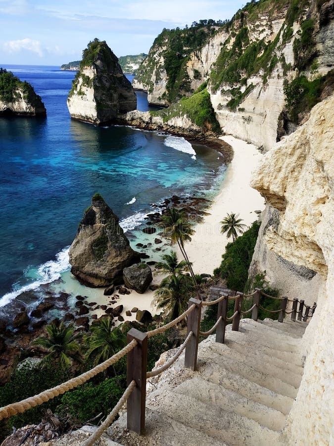 The Atuh Beach, Nusa Penida Island Stock Image - Image of vacation ...