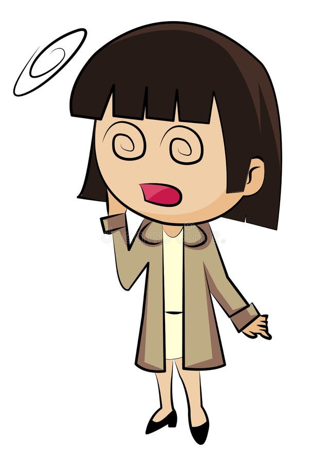 Aturdido ilustración del vector. Ilustración de débil - 32052874