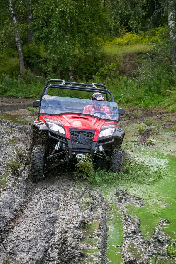 ATV in action stock photo. Image of outdoors, summer - 61409506