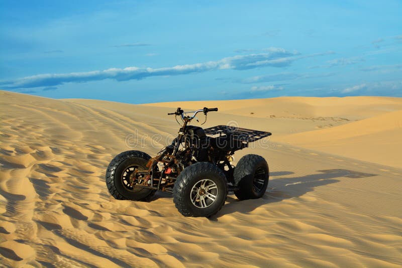 ATV in desert stock image. Image of offroad, desert, arid - 50025499