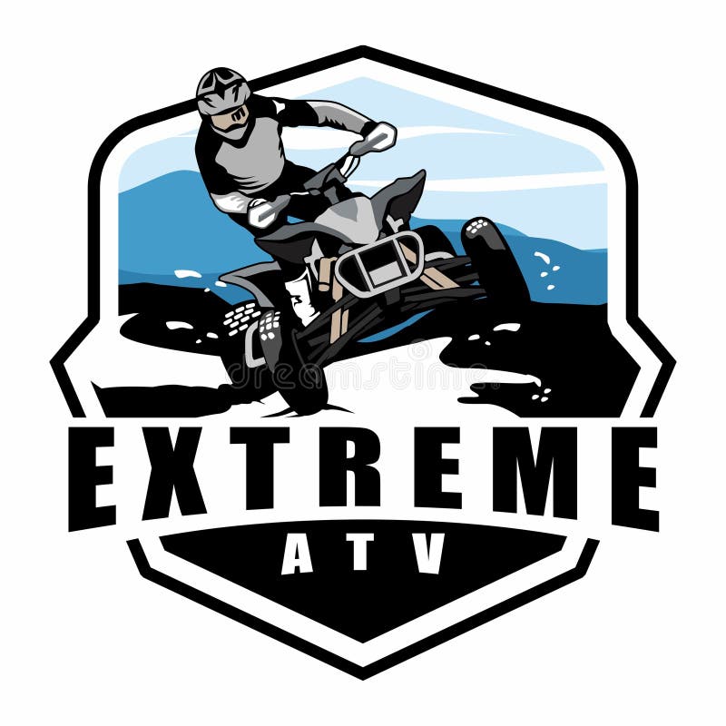 Atv Logo Design Illustration Vector Stock Illustration - Illustration ...