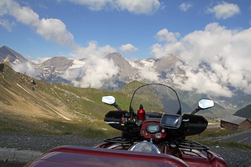 The ATV stock image. Image of mountain, pleasure, landscape - 33174689