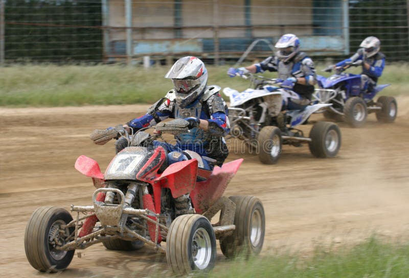 ATV / Quad bike racing stock photo. Image of racing, winner - 2224604