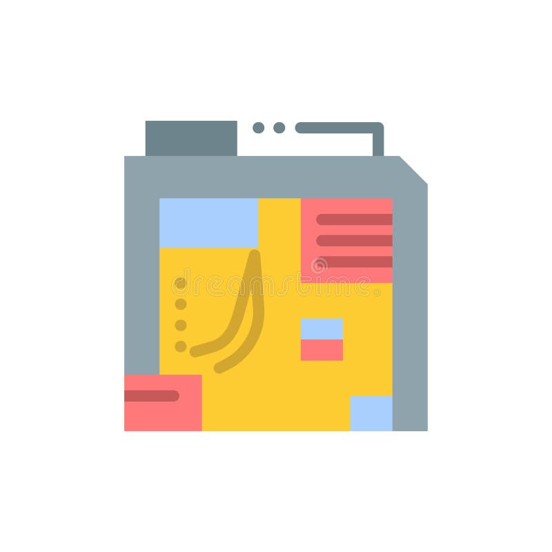 Atx, Box, Case, Computer Flat Color Icon. Vector Icon Banner Template ...