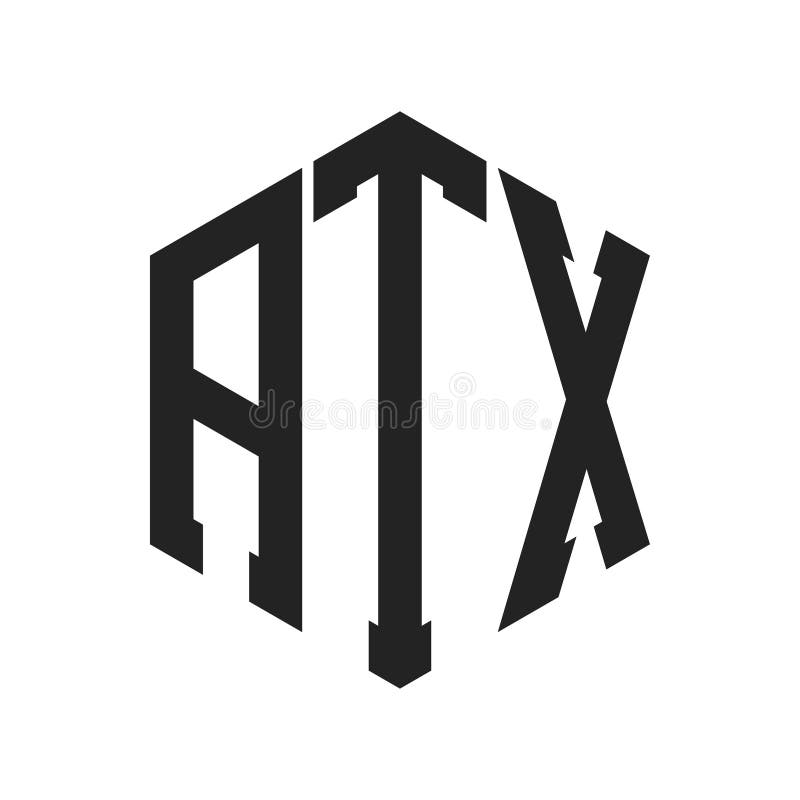 ATX Logo Design. Initial Letter ATX Monogram Logo Using Hexagon Shape ...