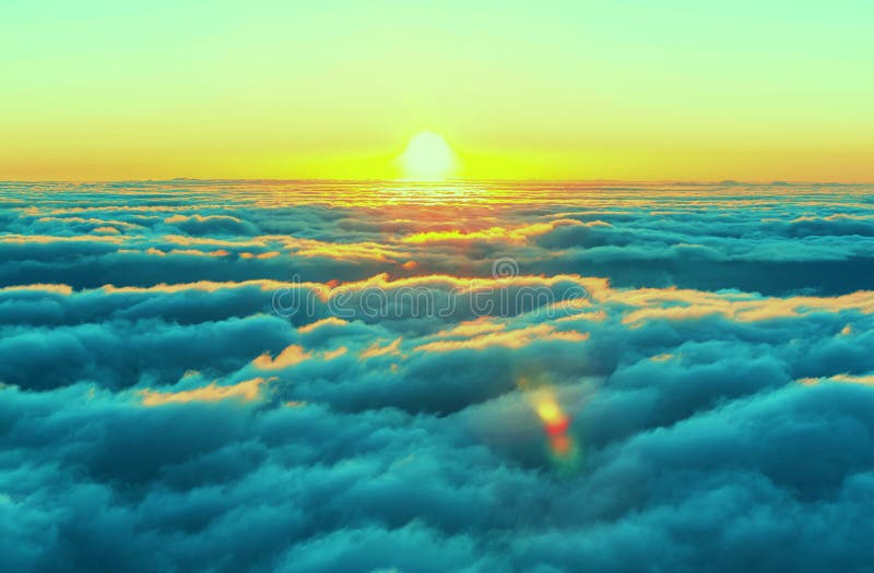 Au-dessus des nuages photo stock. Image du scénique, horizontal - 59222714