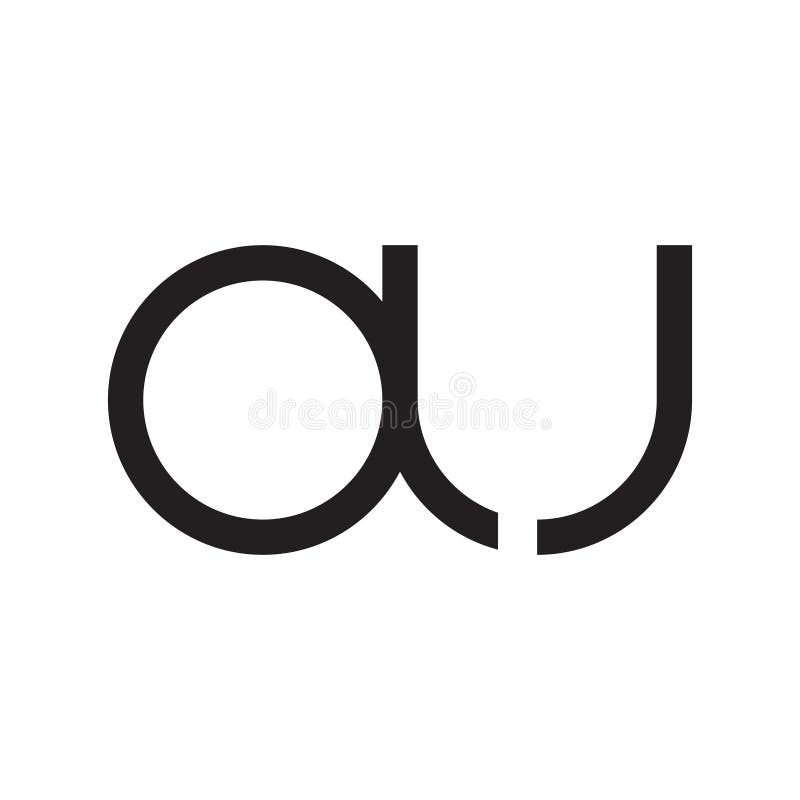 Au Initial Letter Vector Logo Icon Stock Vector - Illustration of mark ...