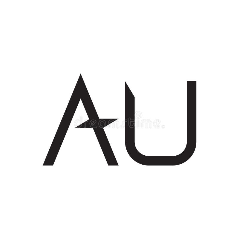 Au Initial Letter Vector Logo Icon Stock Vector - Illustration of ...