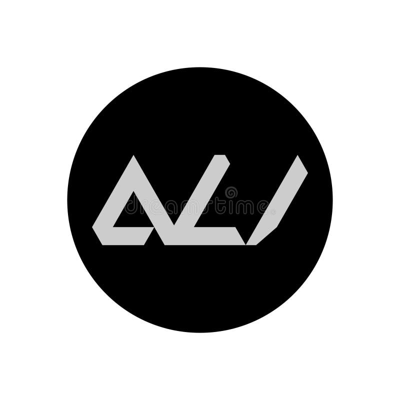 AU Letter Logo Design with Simple Style Stock Vector - Illustration of ...