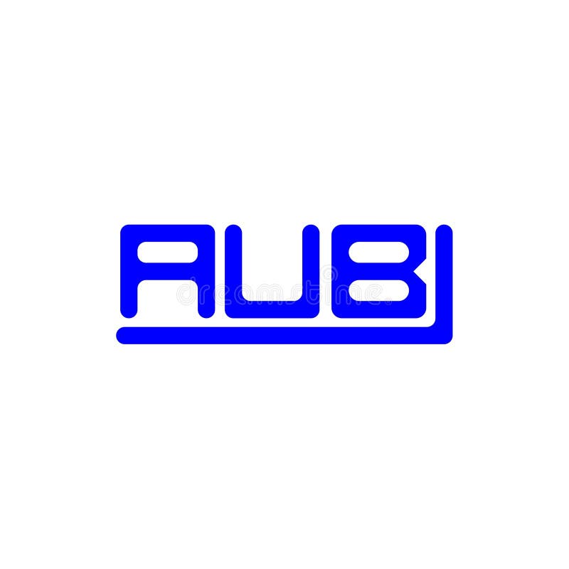 AUB Letter Logo Creative Design with Vector Graphic, Stock Vector ...