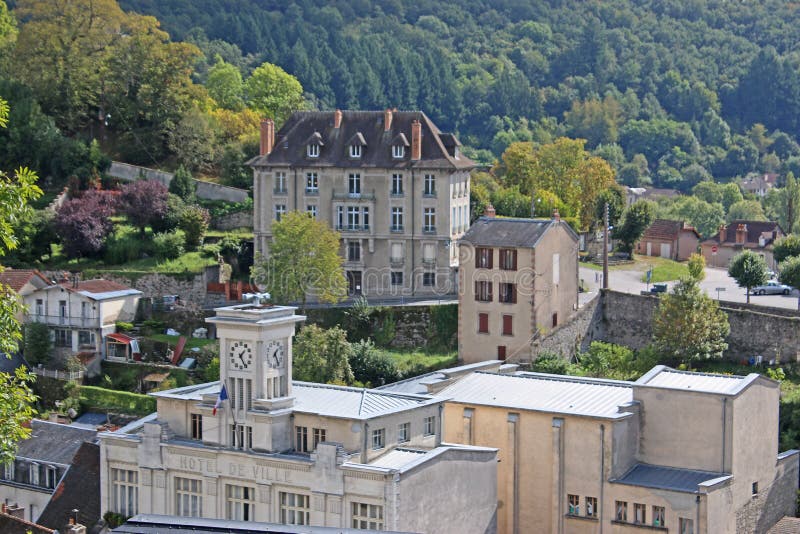 Traditional Homes, Aubusson, France Stock Image - Image of french ...
