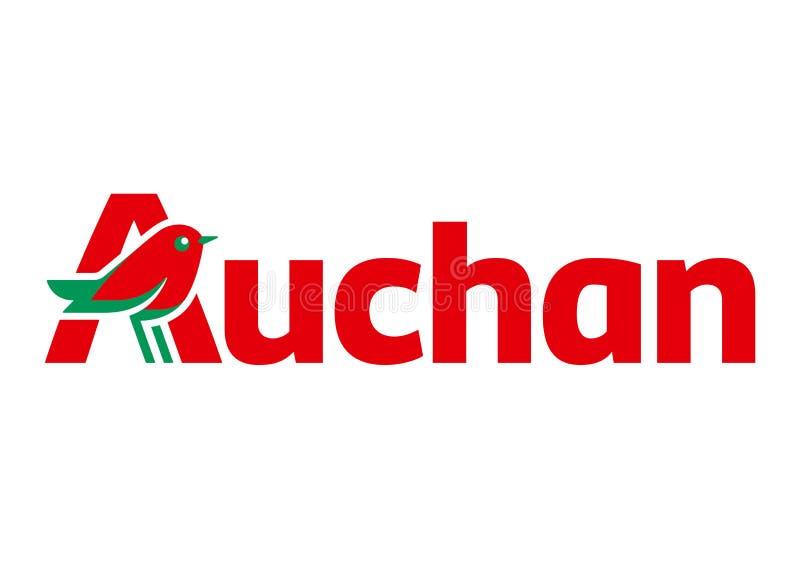 Auchan Logo editorial stock photo. Illustration of available - 132071308